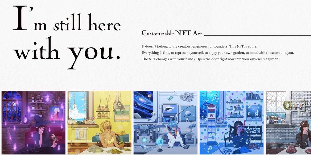 【PR】NFTコレクション「I'm still here with you」をリサーチ - by nobumei