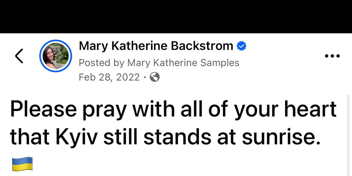 No, I'm Not America First. - by Mary Katherine Backstrom