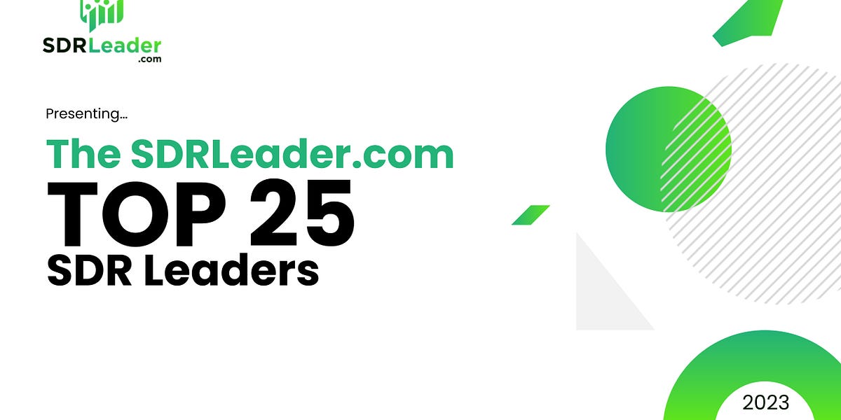 25 SDR Leaders I Recommend Following - Sam Nelson Content