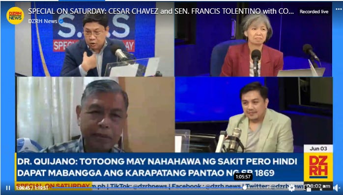 DZRH 3rd June 2023 Saturday Special Interview with Lunas Pilipinas ...