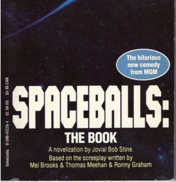SPACEBALLS: THE BOOK by R.L. Stine - by Bram Presser
