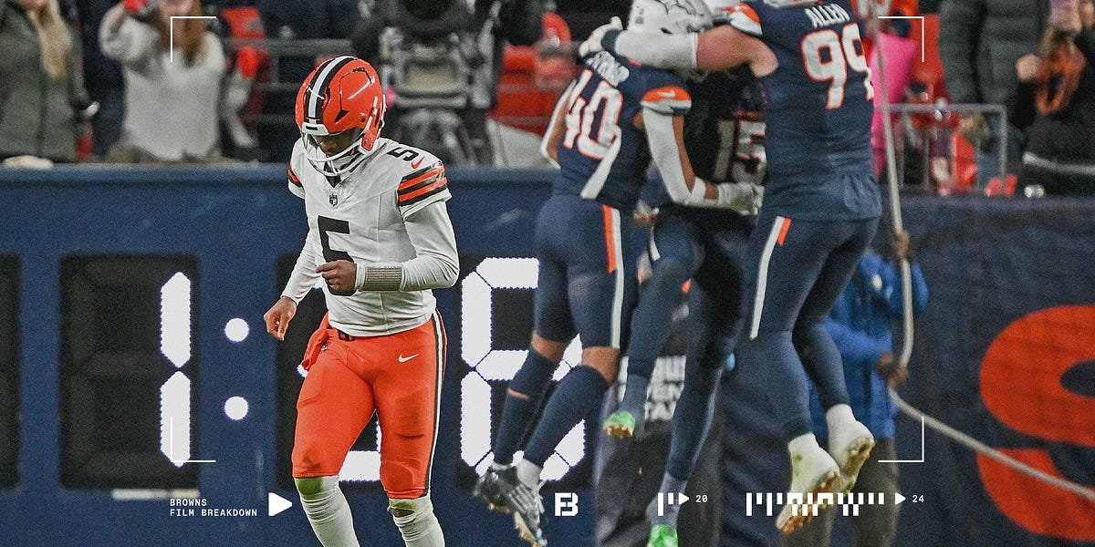 Browns Make Costly Mistakes in MNF Loss to Broncos, 41-32: Game Notes