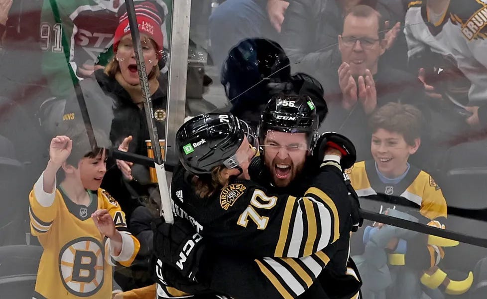 Justin Brazeau becoming fixture in Bruins lineup