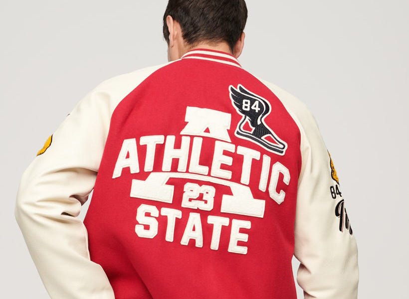 Limited Edition Skull Varsity Jacket Green Woll Body With Green Leather ...