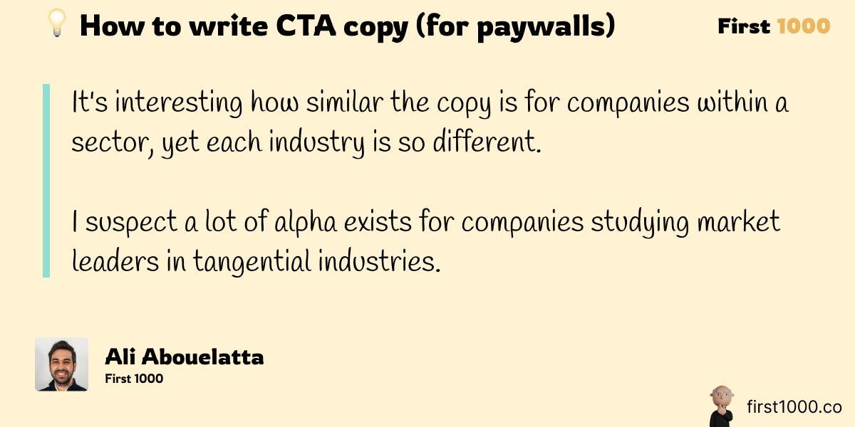Jaeyeol Lee's Highlights on '📖 How to write CTA copy (for paywalls ...