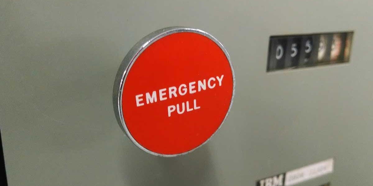What does the Big Red Button on IBM mainframes do?