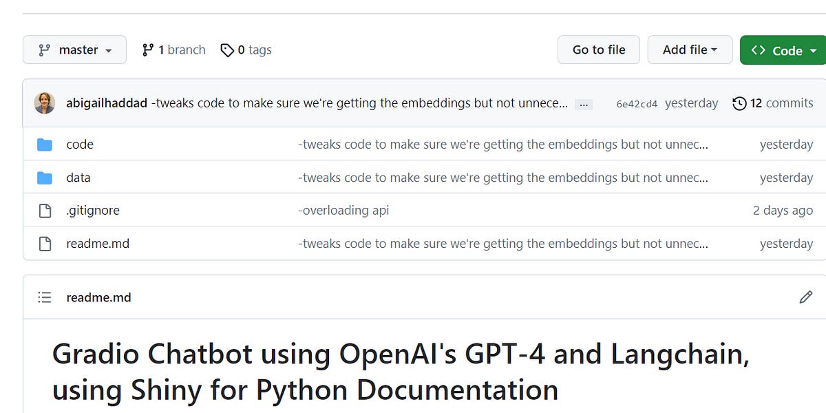 Making a Chatbot With Your Documents - by Abigail Haddad