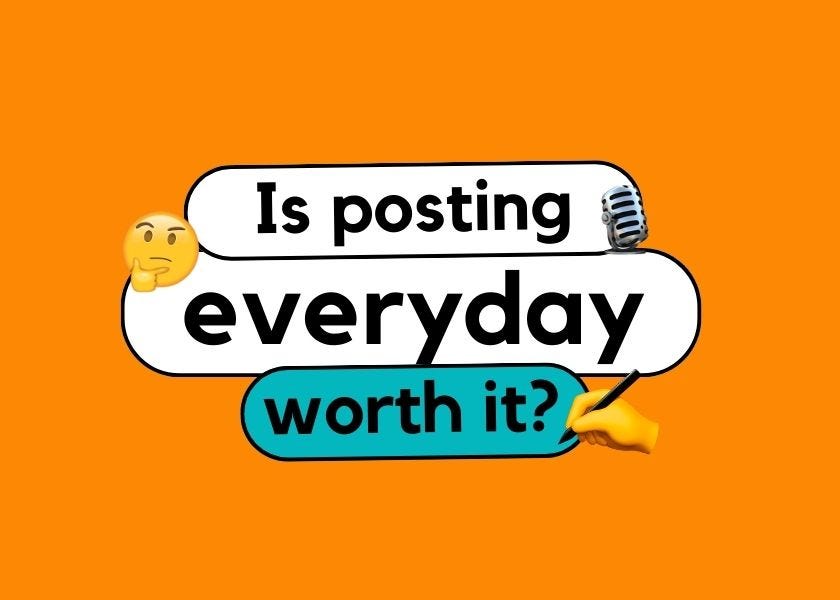 Is posting everyday on Instagram worth it?