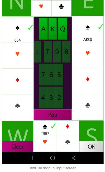 Dealing machine not required - by IBEScore Bridge Scorer