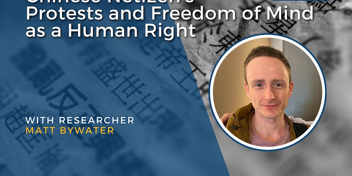 Chinese Netizen’s protests and Freedom of Mind as a Human Right with ...