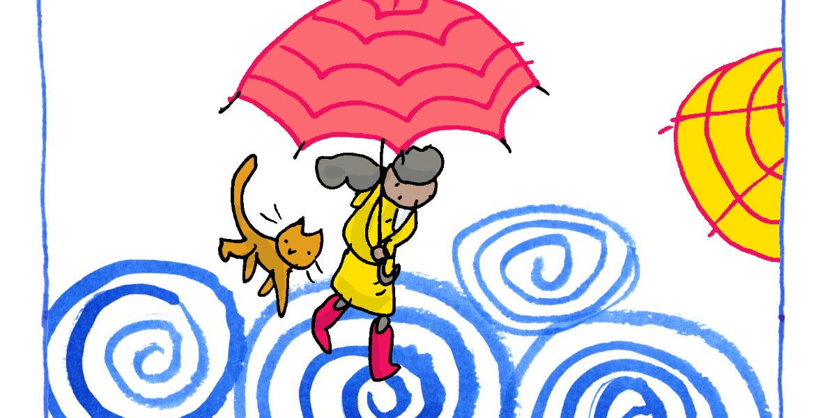 The Red Umbrella - by Grant Snider - Incidental Comics