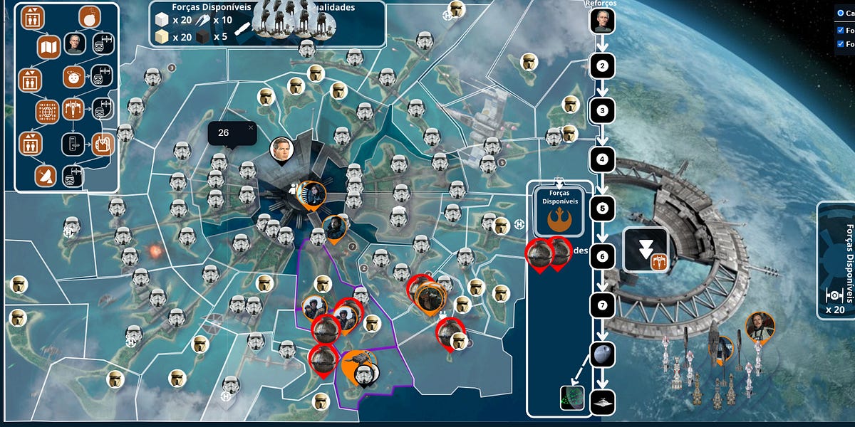 Mapa da Aventura Rogue One - Star Wars Stories RPG Substack