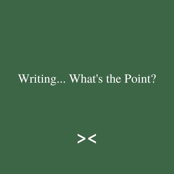 Writing... What's the Point? - by Bianca Breen - Manifest