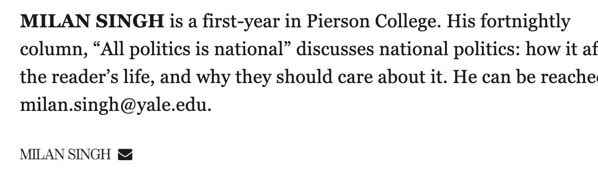 Friday Thread - by Milan Singh - Slow Boring