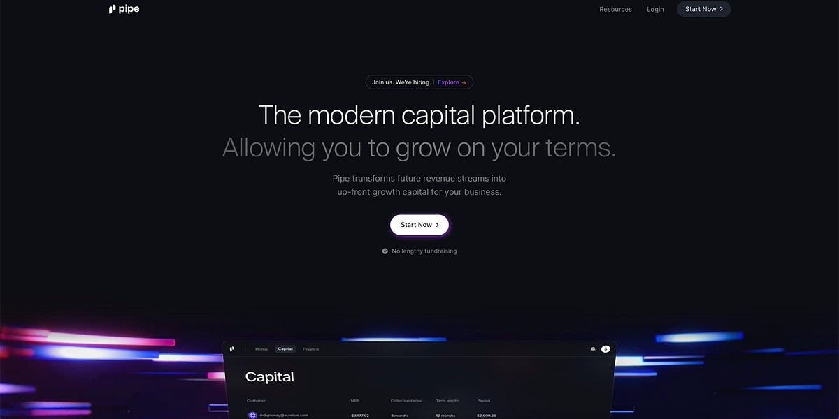 Why We Like Pipe - Homecoming Capital and Co.