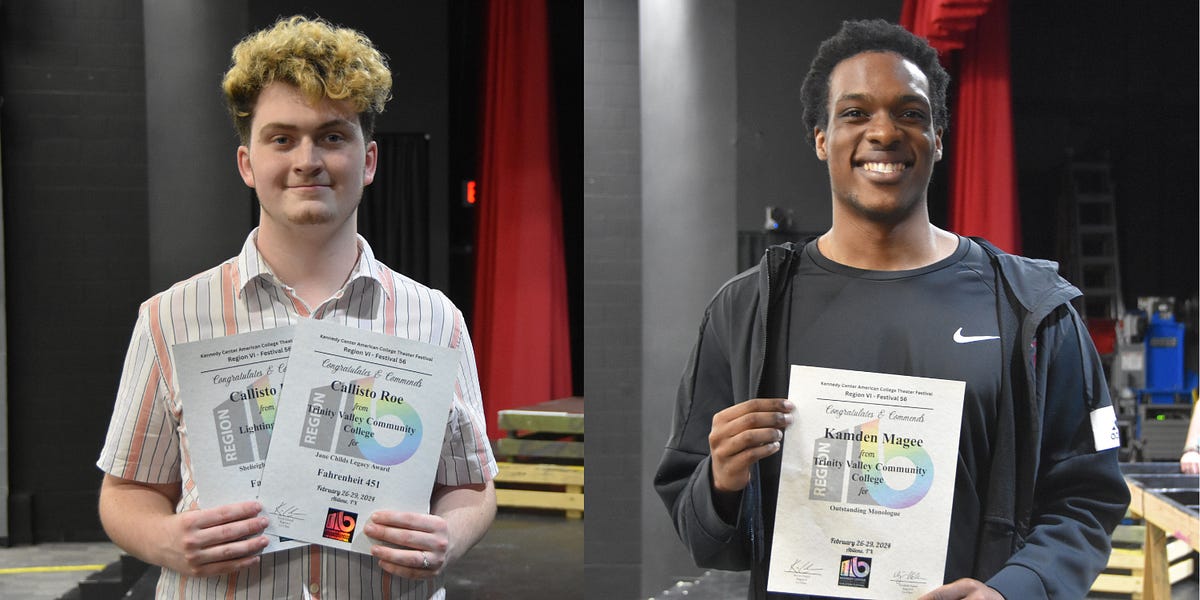 TVCC Theatre Department students recognized for their work