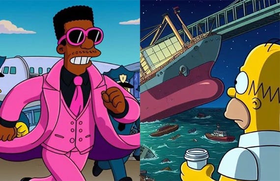 The Simpsons boss again slams fake AI-generated “predictions” / One ...