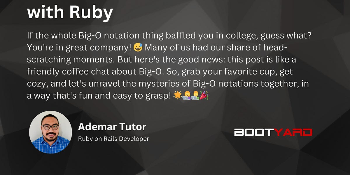 Understanding Big-O Notation with Ruby