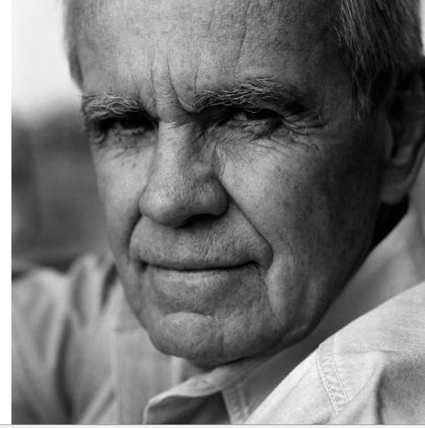 Cormac McCarthy, 1933-2023 - by Robert Walrod