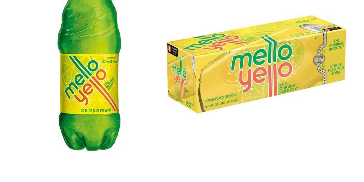 Mello Yello Expands Distribution and gets Retro Package Design