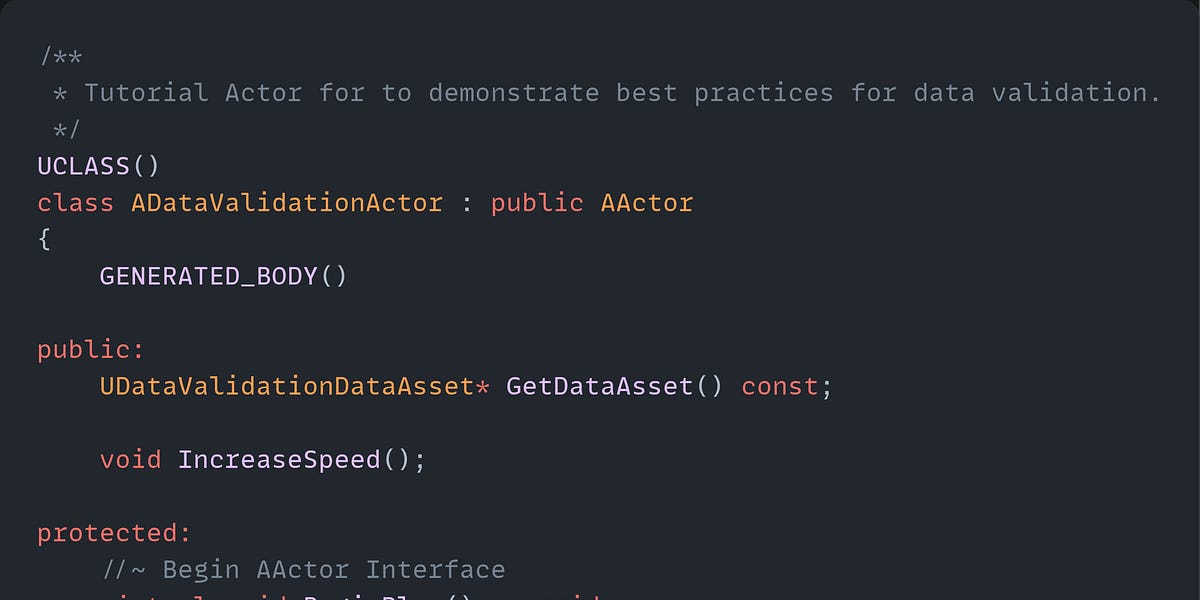 Unreal Engine - Data Validation