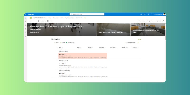 Leverage ChatGPT to Implement a Notification List in Your Intranet