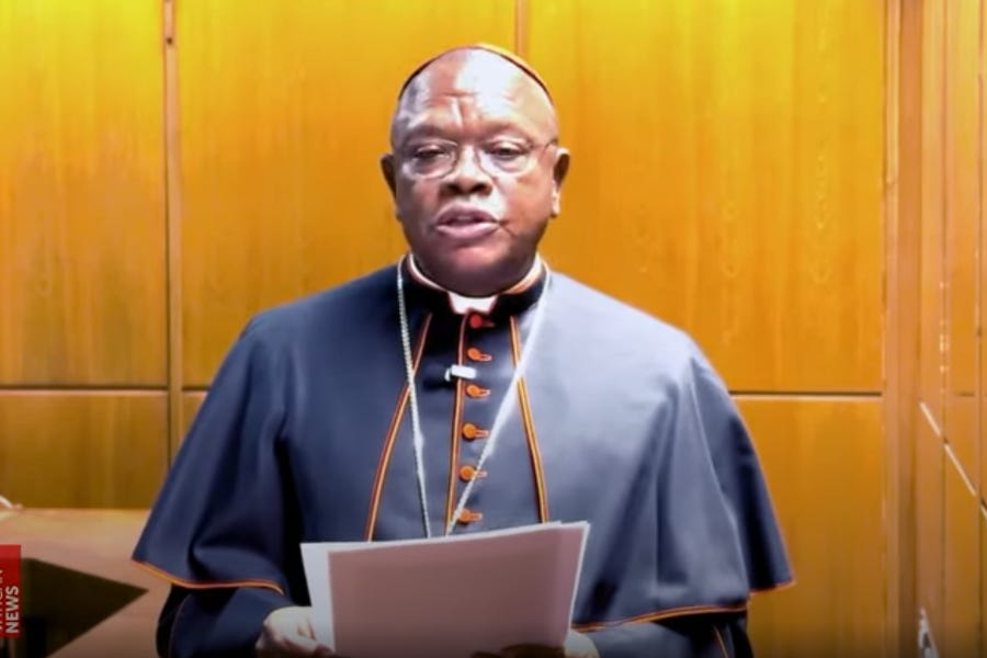 Cardinal Ambongo sets out roadmap for polygamy text