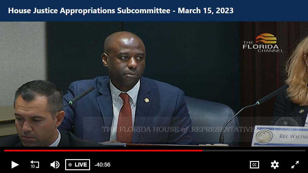 Legislative Update: House Justice Appropriations Committee Hears HB555