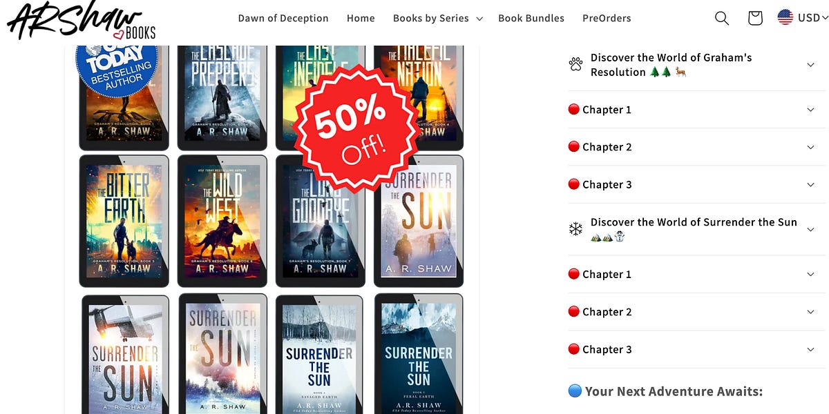 You can now Read the first 3 Chapters of Graham's Resolution & Surrender the Sun, here 🔴