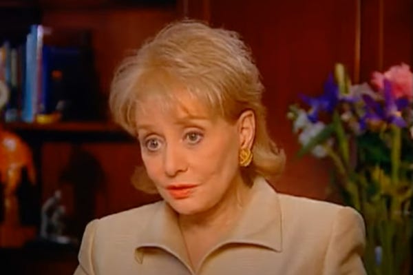 Old Barbara Walters Had Sex Affair With Old Black Republican Senator In The S