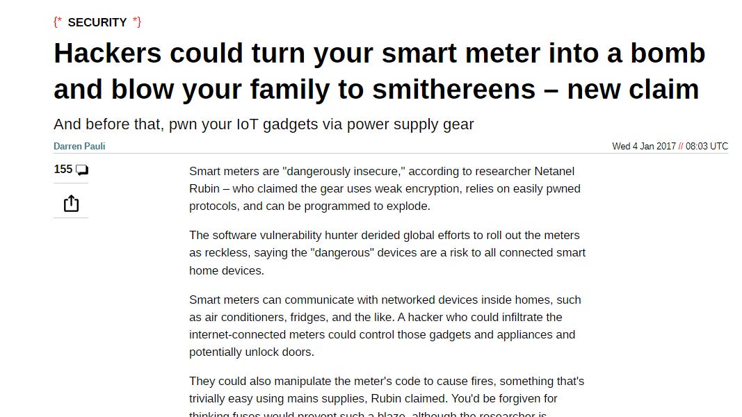 S.M.A.R.T METERS DEATH GRID - by OUTRAGED HUMAN