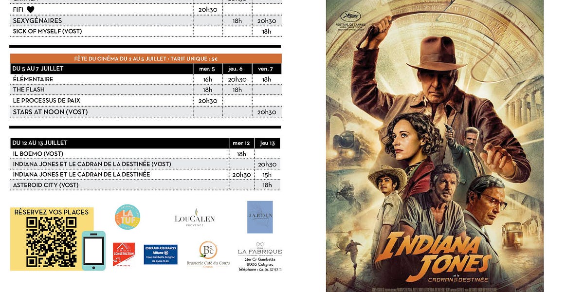 Le nouveau programme est arrivé !! - Cinéma Cotignac