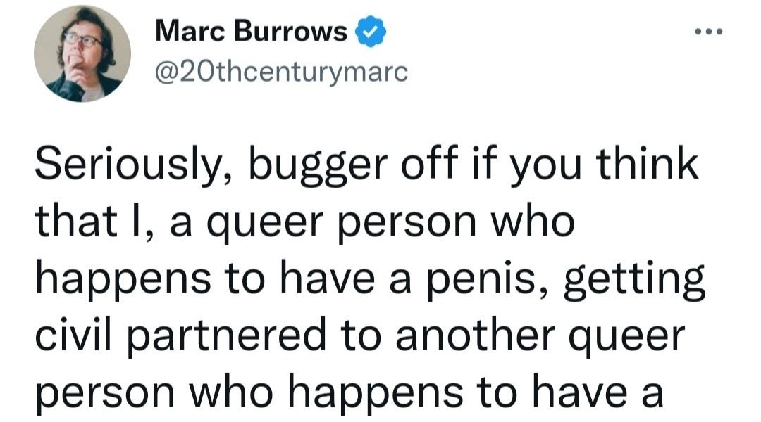 Marc burrows, your new 'queer' overlord - by KFP
