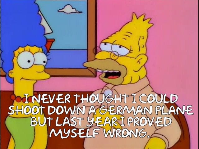 Context: Cometh the time cometh the man, blubbing