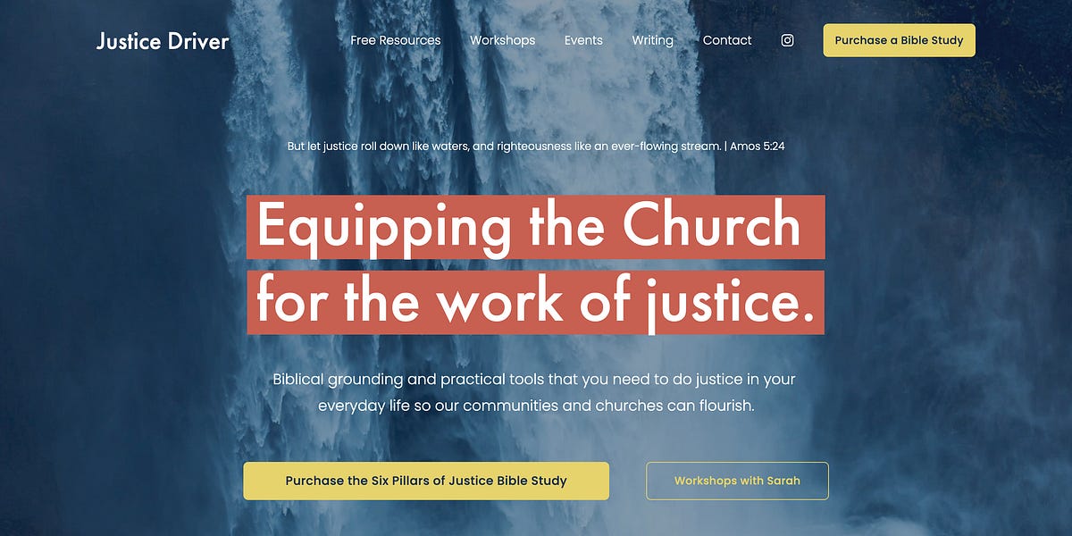 Introducing JusticeDriver.com! - by Sarah Driver