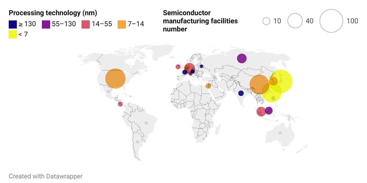 Semiconductor Manufacturing Facilities Map