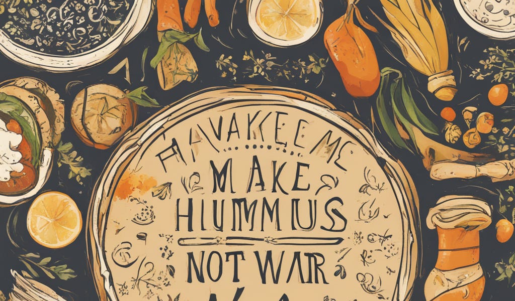 Make hummus not war - FooDiva