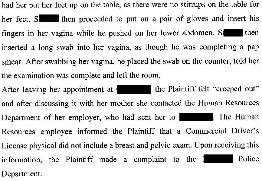 Doctor Sexually Assaults Patients - by Med Mal Reviewer