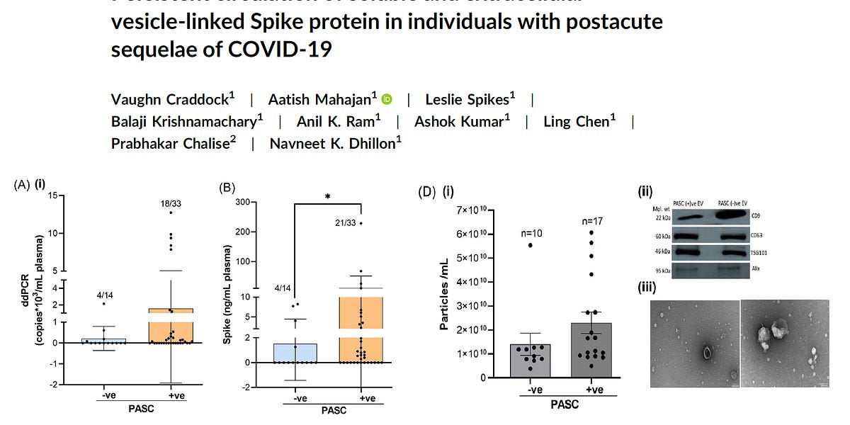 Post-COVID Syndrome Associated with Persistent Spike Protein