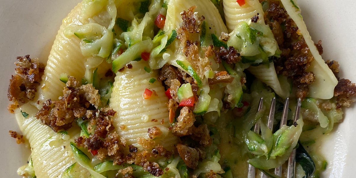 Courgette conchiglioni - by Florence Blair - bits & bobs