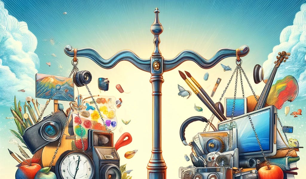 The Consume:Create Ratio - by Aslamah Rahman