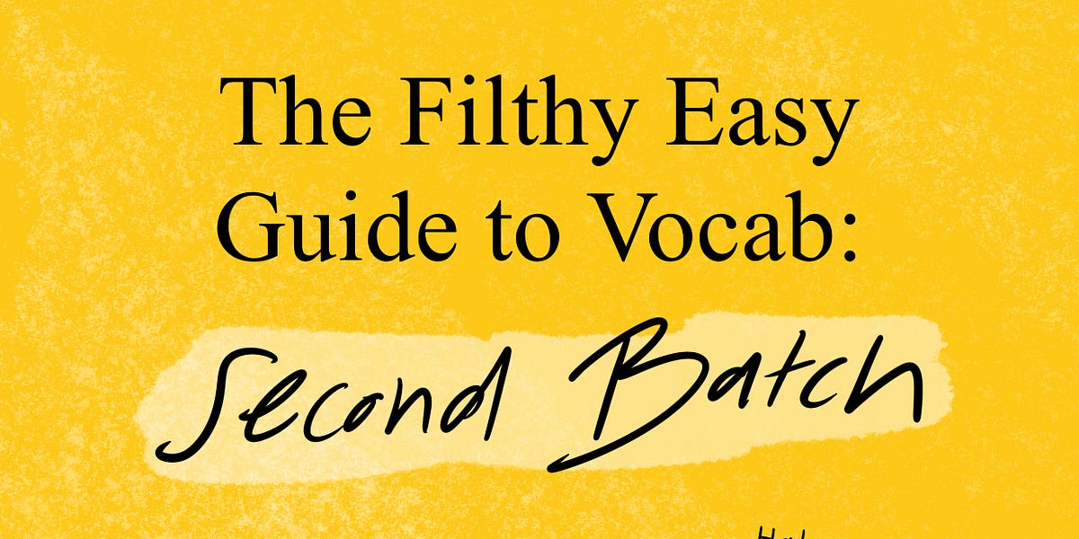 Tawdry - by Samuel Clemenstein - Filthy Easy Vocab