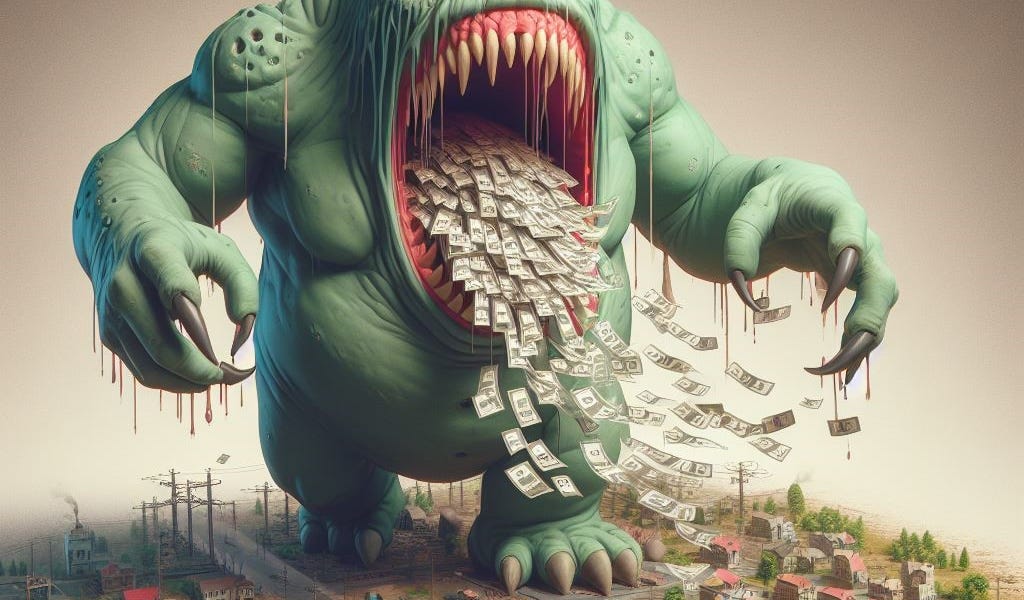 'Oakland, the big monster' - by Steven Tavares