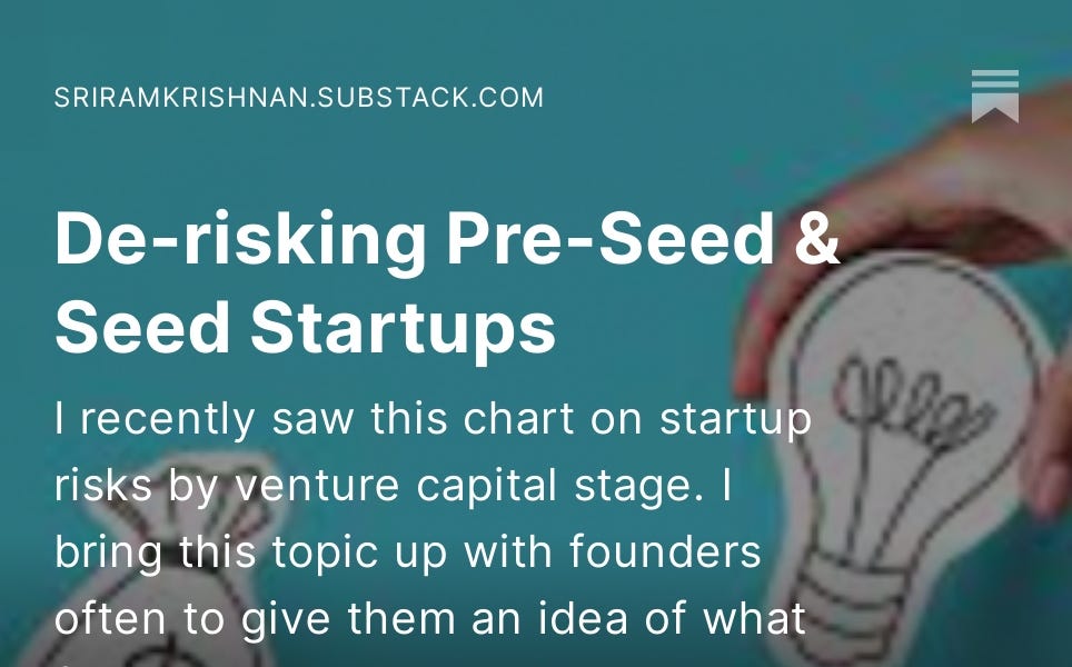 De-risking Pre-Seed & Seed Startups