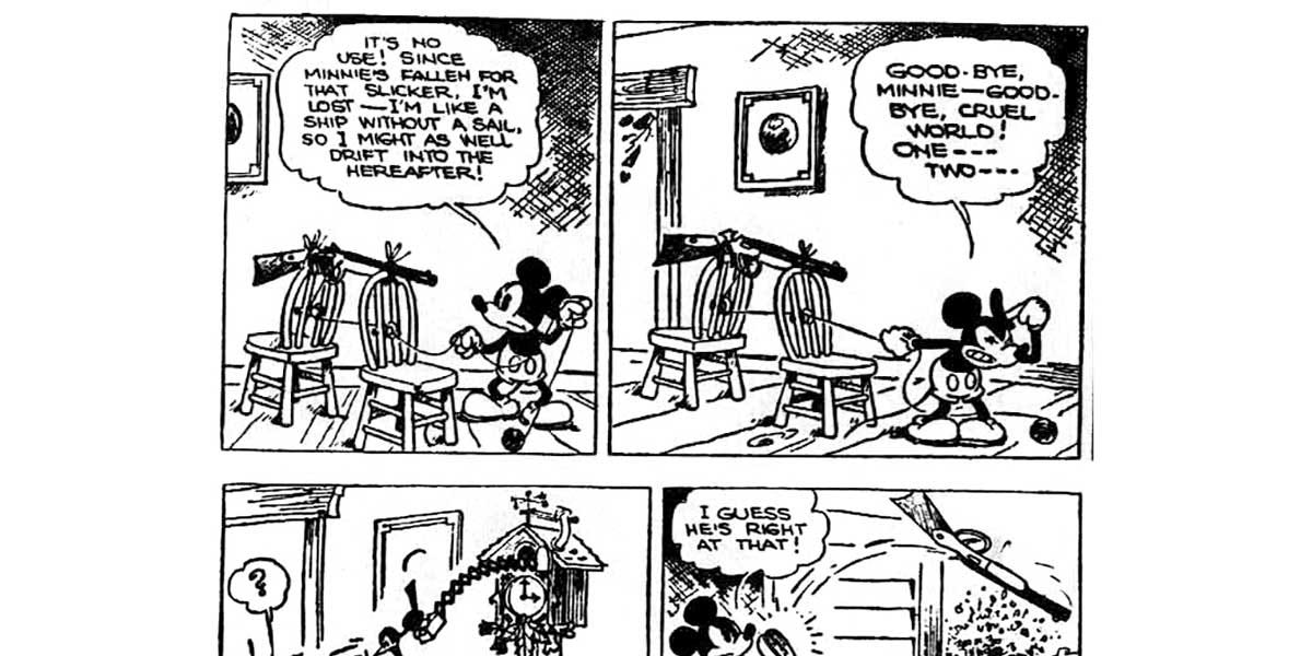 Remember when Mickey Mouse decided to commit suicide?