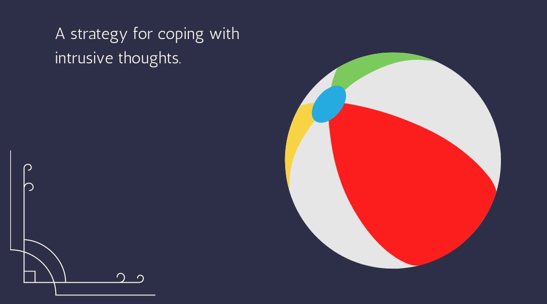 Coping with Intrusive Thoughts: Ball in a Pool Metaphor