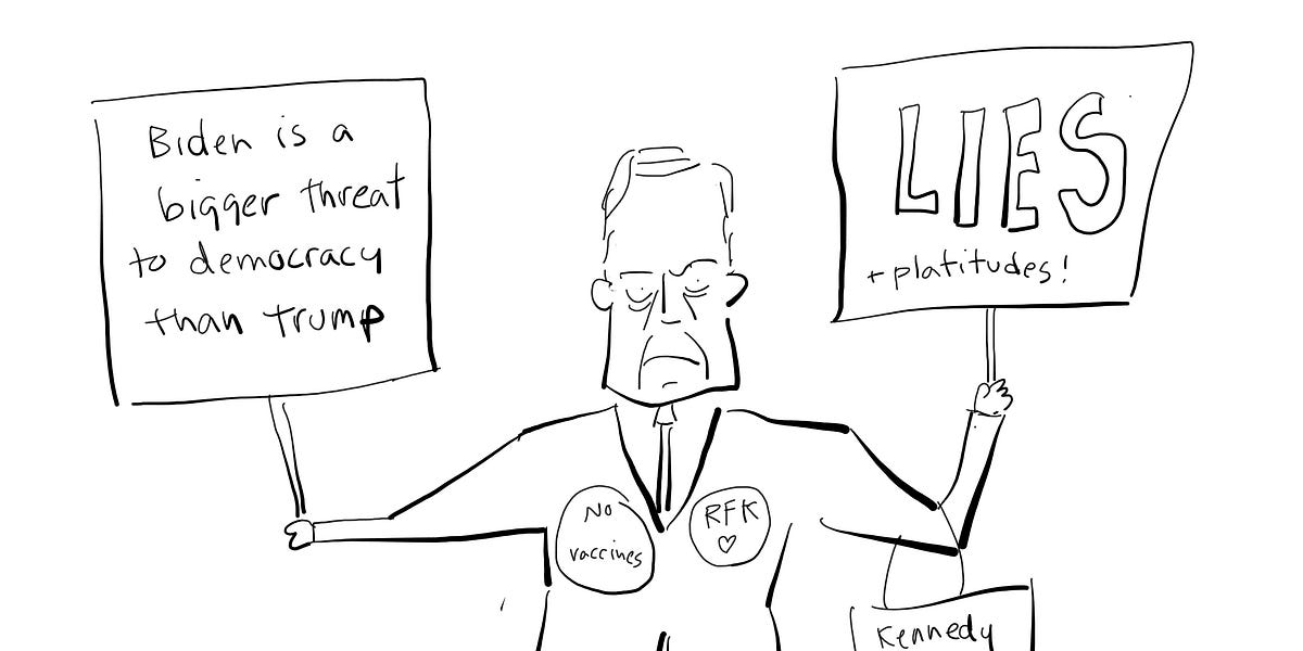 RFK, Jr and Cartoons - by Liza Donnelly - Seeing Things