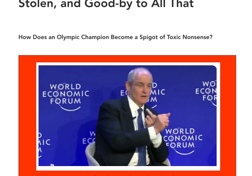 WEF Files--J. Michael Evans, Olympic Gold-Medalist, of Salomon Brothers ...