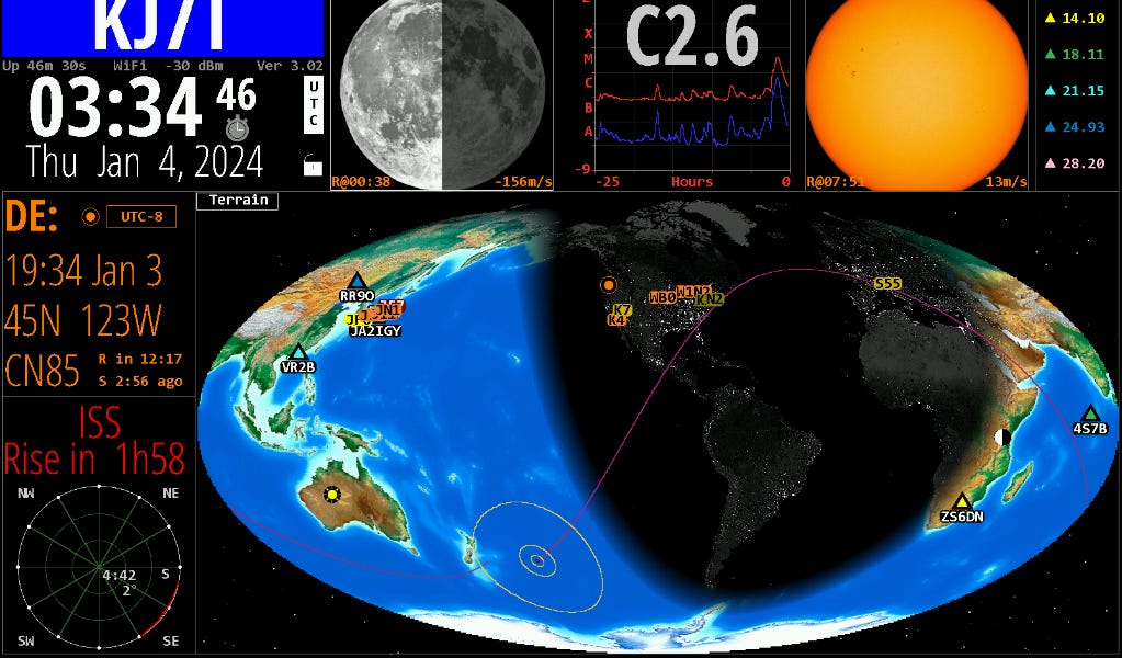Inovato Quadra HamClock - by Tom Salzer - Random Wire℠