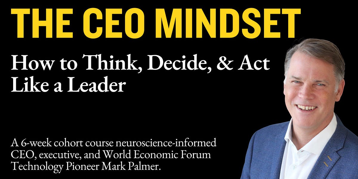 Announcing My New Course: The CEO Mindset: Think, Decide and Act Like a CEO